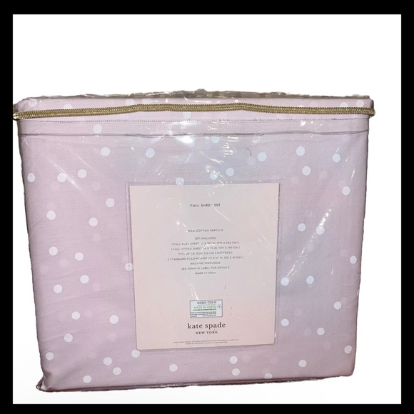 kate spade | Bedding | Kate Spade Ny Percale Cotton Soft Pink Confetti ...